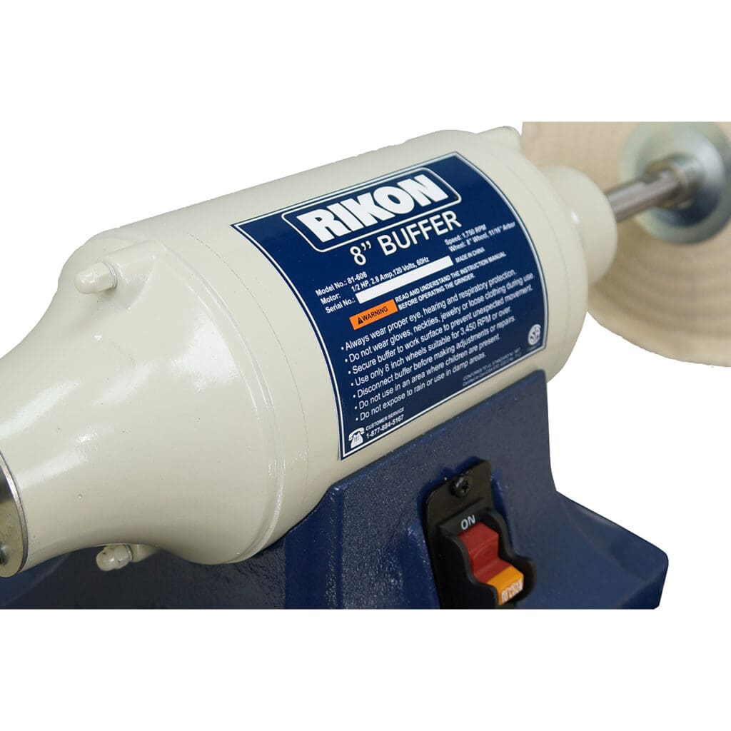 Model 81-608: 8" Low Speed Buffer - Rikon Power Tools
